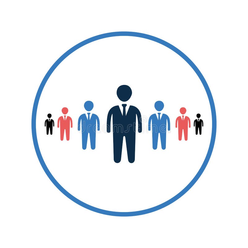 Business Team, Group, Leadership Blue Icon Stock Illustration ...