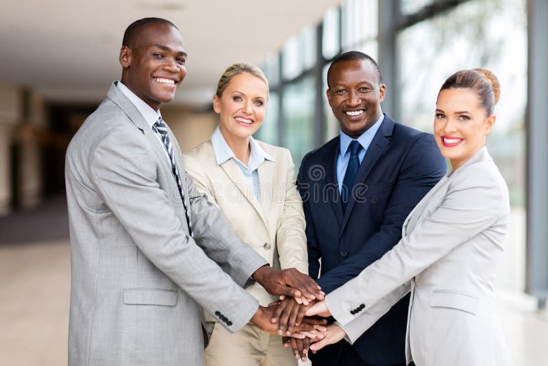 Business Team Hands Together Stock Image - Image of agreement ...