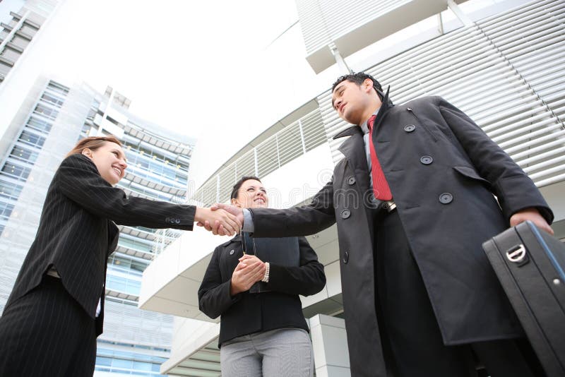Business Team Handshake stock photo. Image of greeting - 7039302