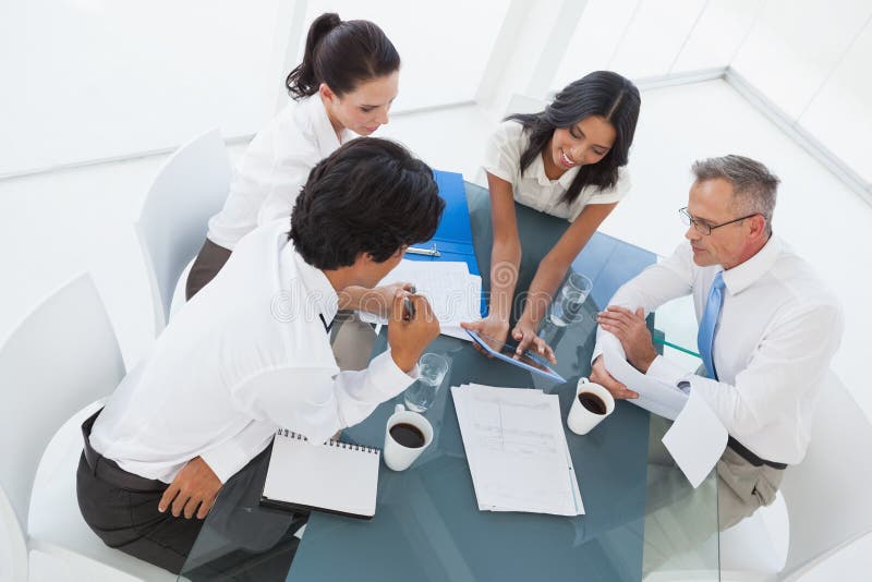 Business team hard at work stock image. Image of coworkers - 57331179