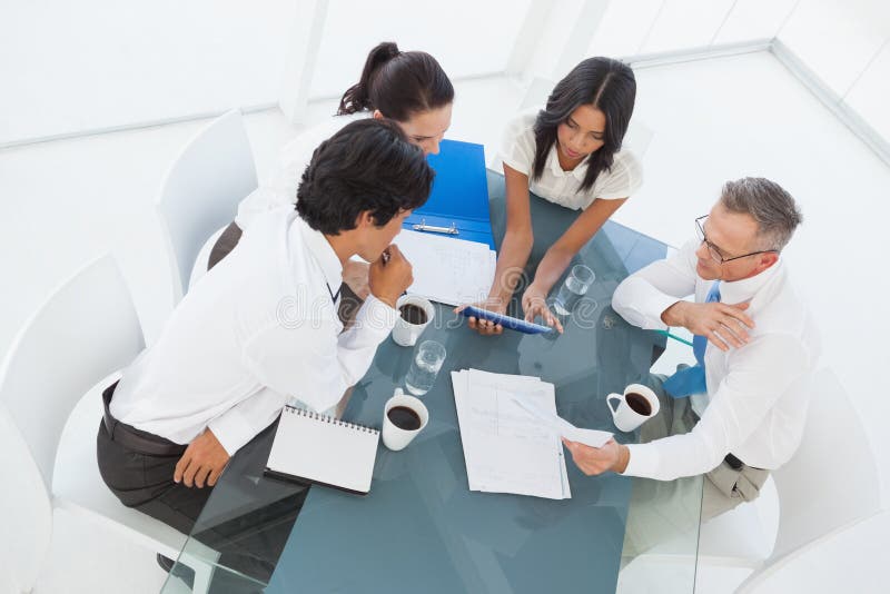 Business team hard at work stock image. Image of adult - 57331575