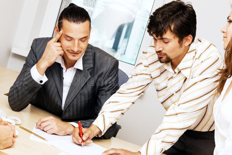 Business Team Having a Discussion Stock Photo - Image of communication ...