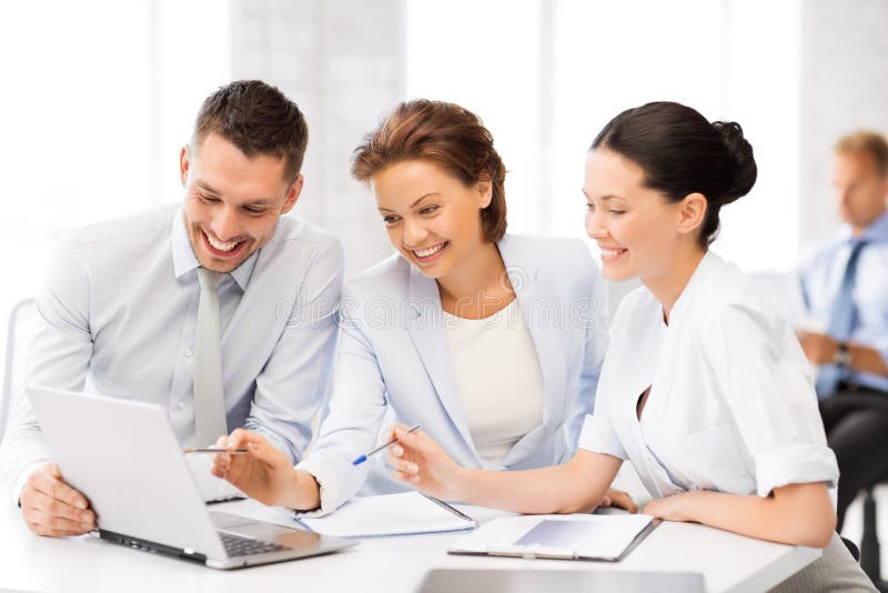 Business Team Having Discussion in Office Stock Photo - Image of modern ...