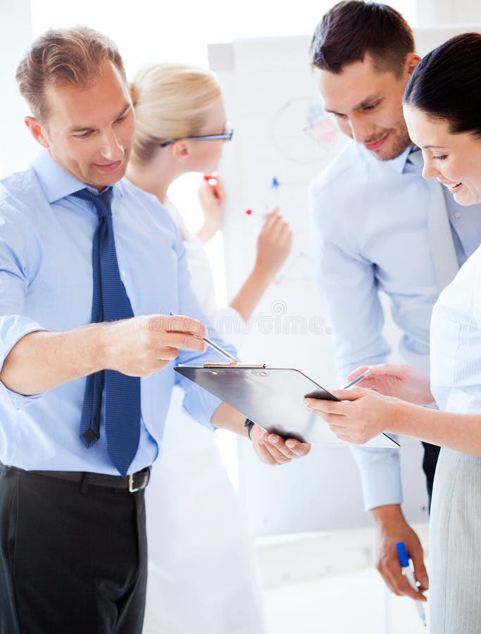 Business Team Having Discussion in Office Stock Image - Image of group ...