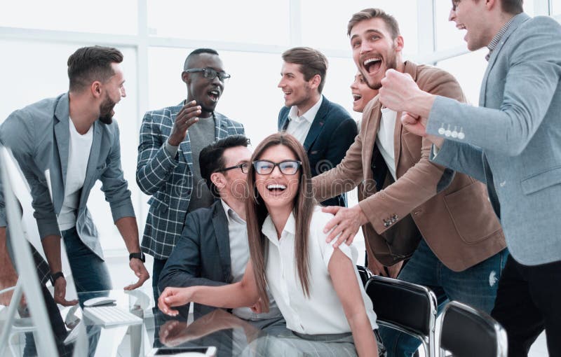 Business Team Having Fun in the Workplace Stock Photo - Image of ...