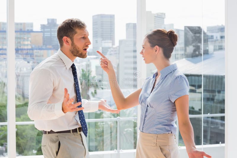 Two Angry Business Colleagues during an Argument Stock Photo - Image of ...