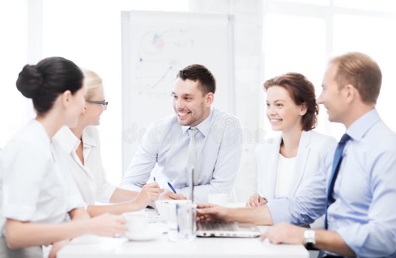 Business Team Having Meeting in Office Stock Image - Image of ...