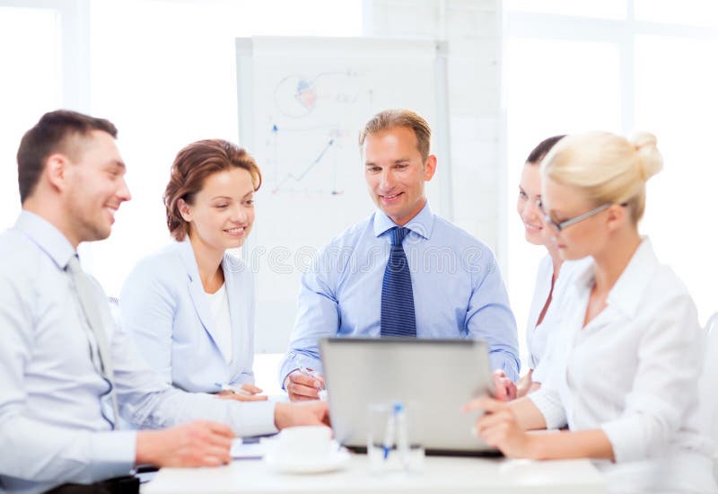 Business Team Having Meeting in Office Stock Image - Image of ...