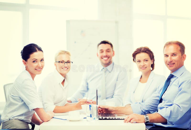 Business Team Having Meeting in Office Stock Photo - Image of coworking ...