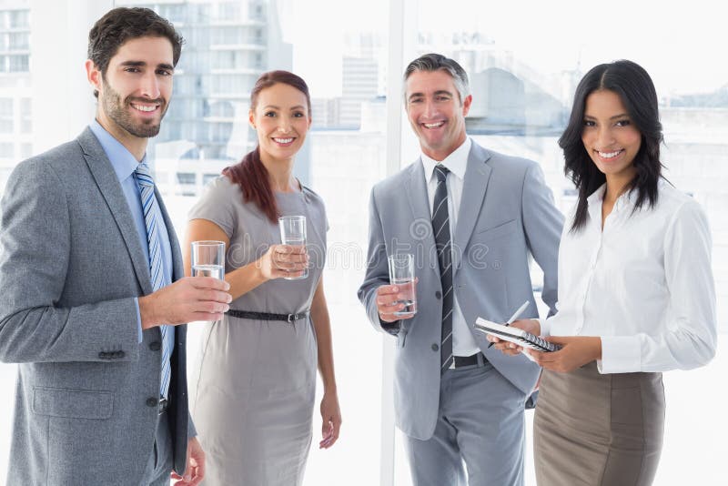 Business Team Having Some Drinks Stock Image - Image of front, adult ...