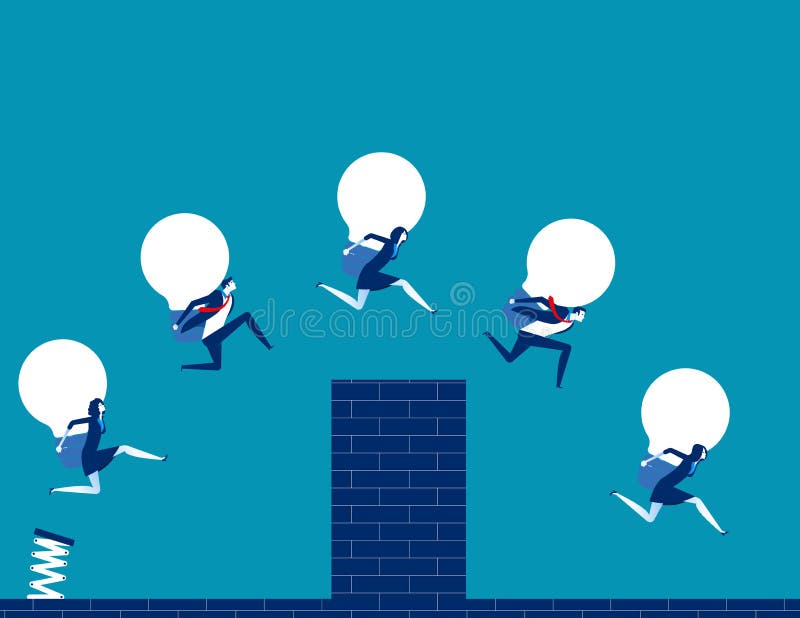 Jump Over Wall Stock Illustrations – 235 Jump Over Wall Stock ...
