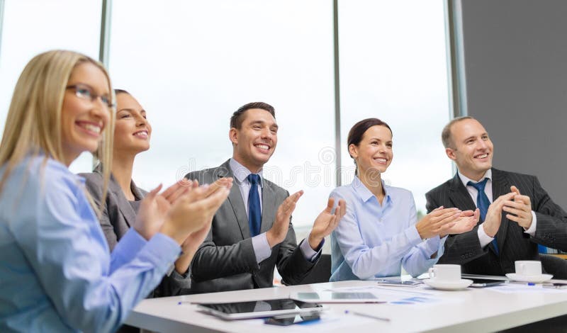 Business Team Clapping Hands Stock Photo - Image of achievement ...