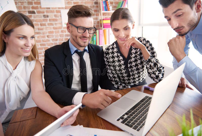 Business team stock photo. Image of person, internet - 91656936