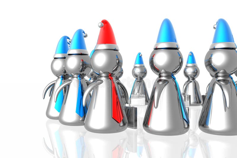 Business team with leader stock illustration. Illustration of business ...