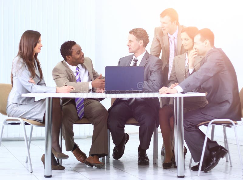 Business Team Discussing a New Business Plan Stock Image - Image of ...