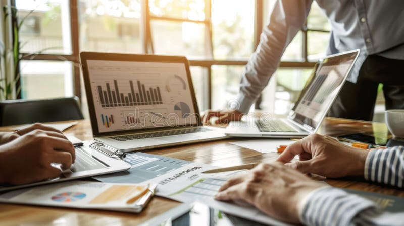 The Business Team Meeting.AI Generated Image Stock Photo - Image of ...