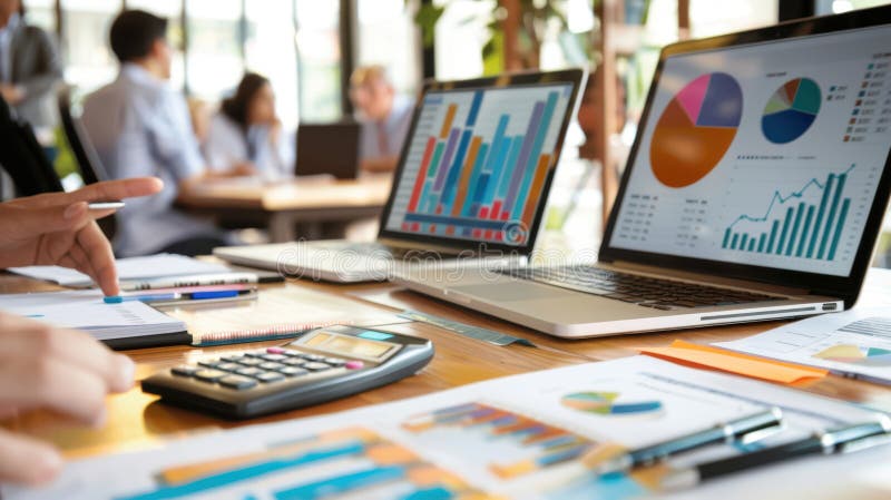 The Business Team Meeting. AI Generated Stock Image - Image of office ...