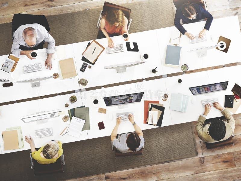 Business Team Meeting Connection Digital Technology Concept Stock Image ...