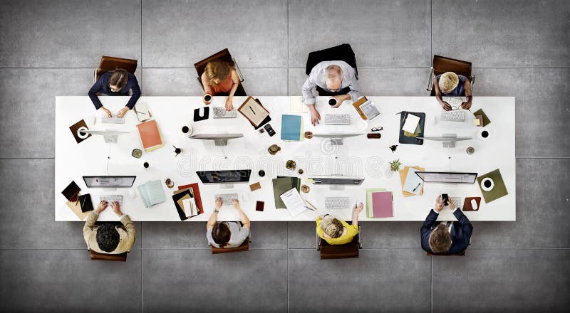 Business Team Meeting Connection Digital Technology Concept Stock Photo ...