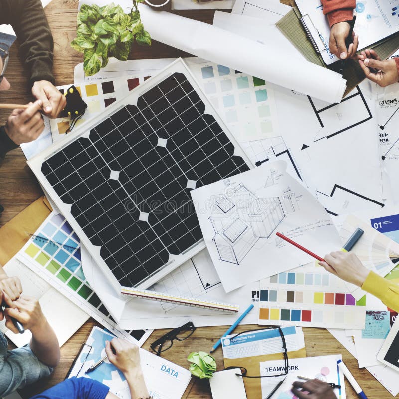 Business Team Meeting Design Interior Concept Stock Image - Image of ...