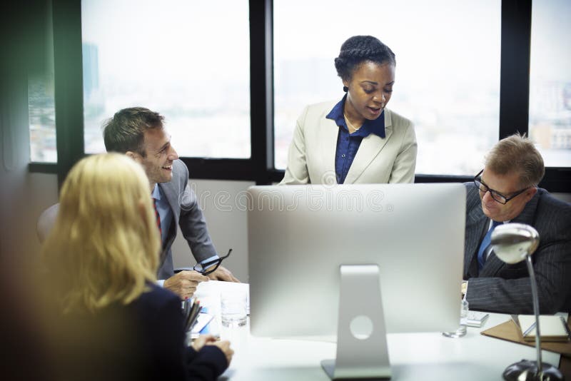 Business Team Meeting Discussion Connection Concept Stock Image - Image ...