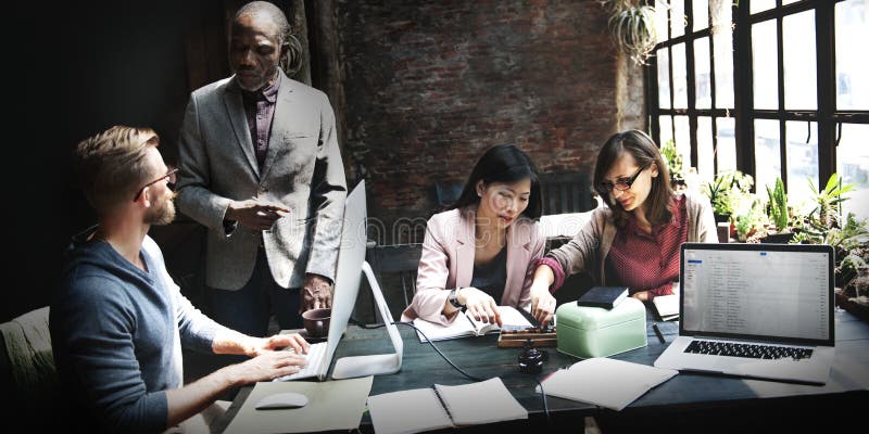 Business Team Meeting Discussion Ideas Concept Stock Image - Image of ...