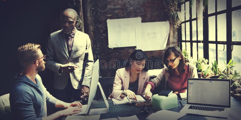 Business Team Meeting Discussion Ideas Concept Stock Photo - Image of ...