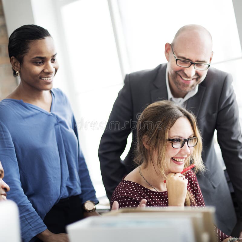 Business Team Meeting Discussion Working Concept Stock Image - Image of ...