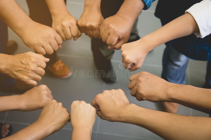 Business Team Meeting Together, Hand Stack Together, Team Work C Stock ...