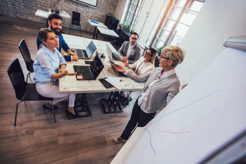 Business Team Meeting Working Presentation Concept Stock Photo - Image ...