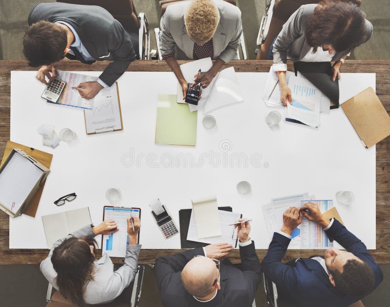 Business Team Meeting Working Talking Concept Stock Photo - Image of ...