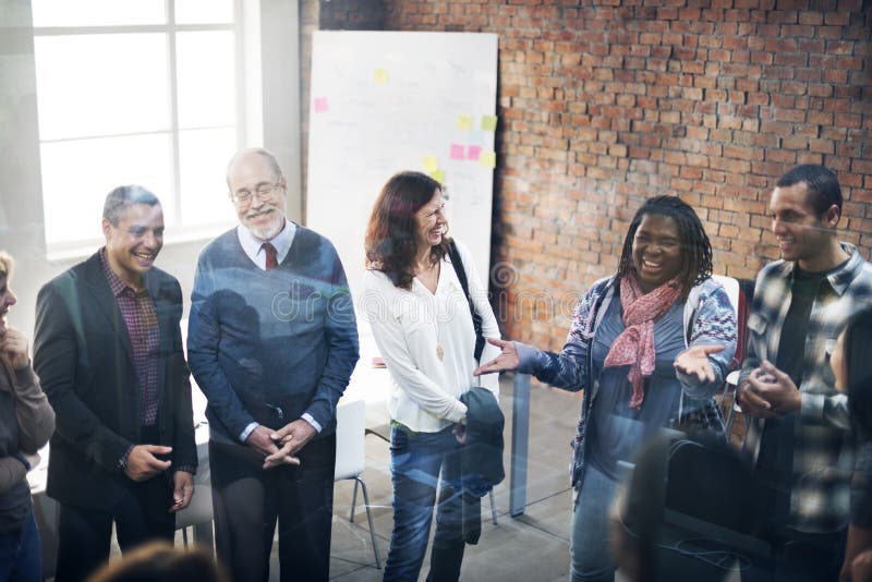 Business Team Meeting Working Talking Concept Stock Image - Image of ...