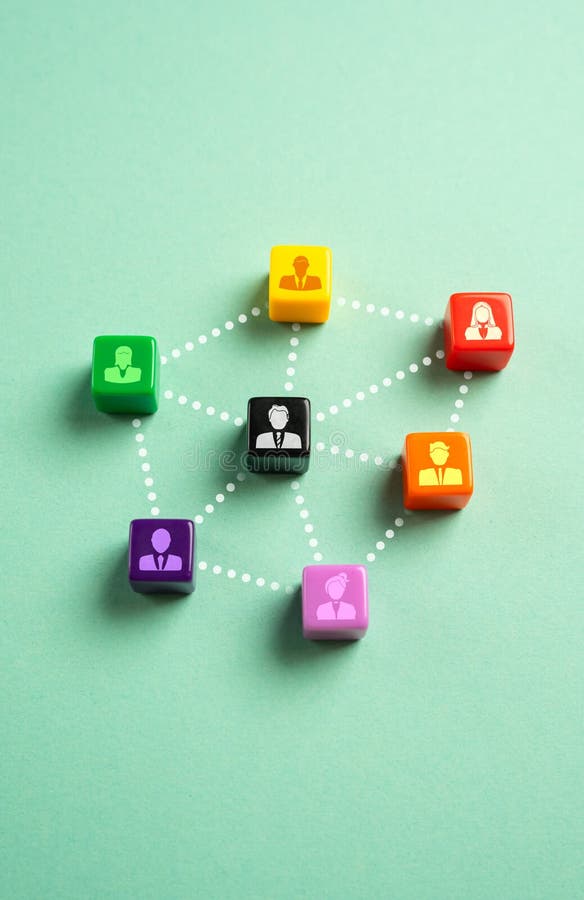 Business Team Members with Their Manager and Subordinates Stock Image ...