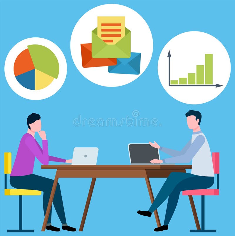 Business Team Mind Map. Group of People Thinking and Brainstorming. Men ...