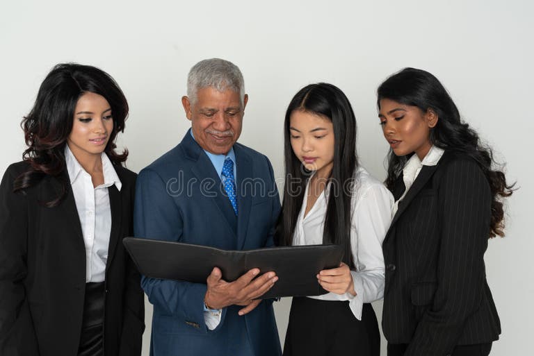 Business Team of Minority Workers Stock Image - Image of office ...
