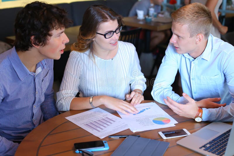 Business Team Negotiates Talk and Discuss Stock Image - Image of ... Business Team Negotiates Talk and Discuss Stock Image - Image of ...