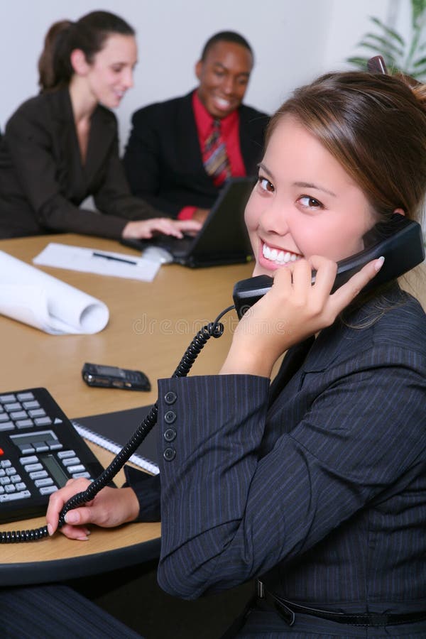 First Job Receptionist stock photo. Image of teen, secretary - 61742