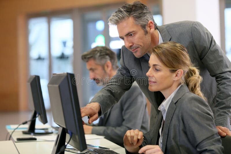 Business team in office stock photo. Image of computer - 52188522