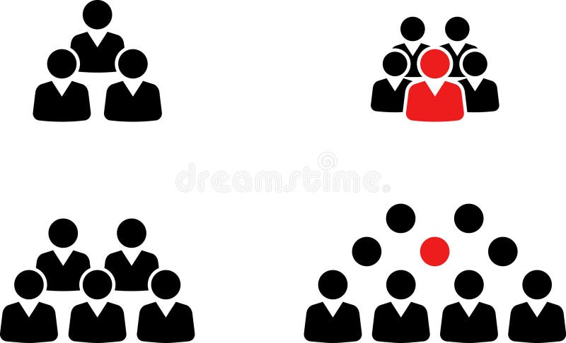 Business Team. People Group Icon Set Team Worker User. Employee People ...