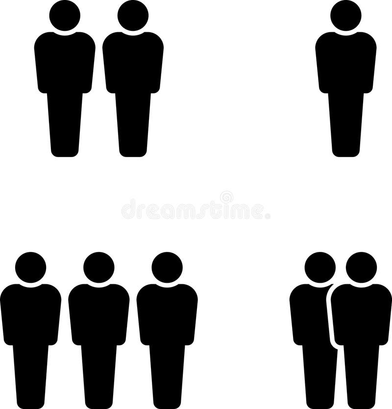 Business Team. People Group Icon Set Team Worker User. Employee People ...