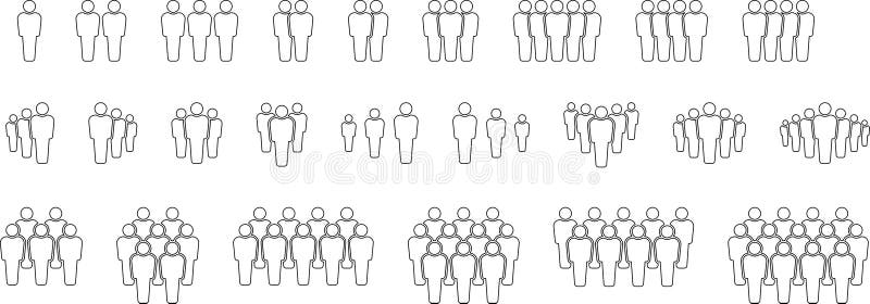 Business Team. People Group Icon Set Team Worker User. Employee People ...