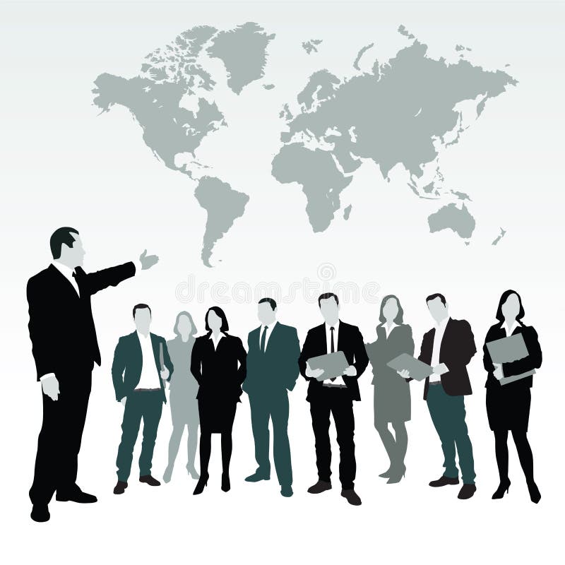 Business team stock vector. Illustration of boss, businesswomen - 13990994