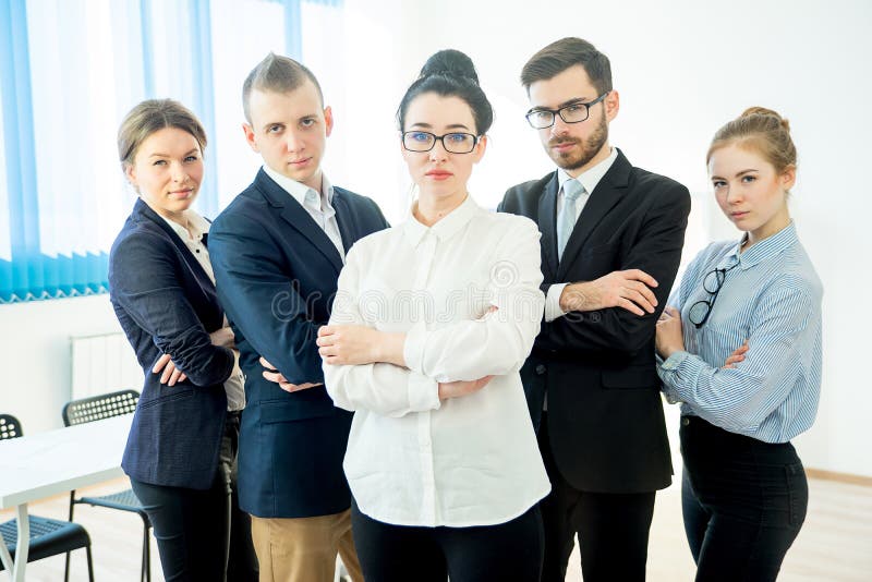 Business team portrait stock image. Image of modern, corporate - 89759685