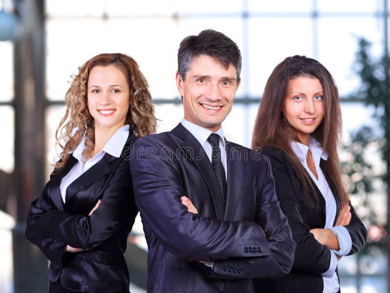 Pretty leader stock image. Image of expression, colleague - 20976465