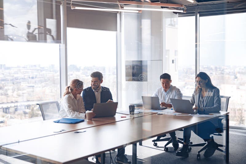 Business Team Professional Occupation Workplace Concept. Teamwork in ...