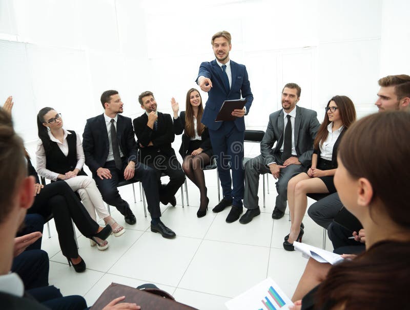 Business Team at the Session on Team Building. Stock Image - Image of ...