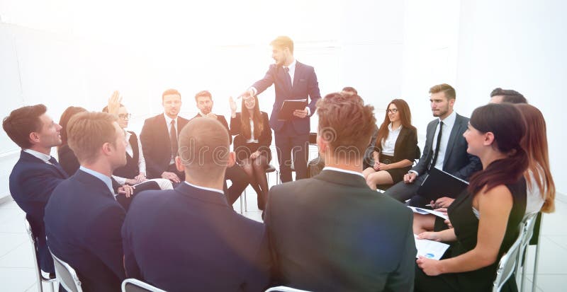 Business Team at the Session on Team Building. Stock Image - Image of ...