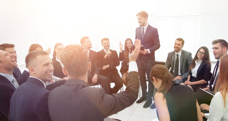 Business Team at the Session on Team Building. Stock Image - Image of ...