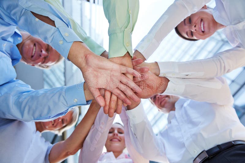 Business Team Showing Connection and Support Stock Photo - Image of ...