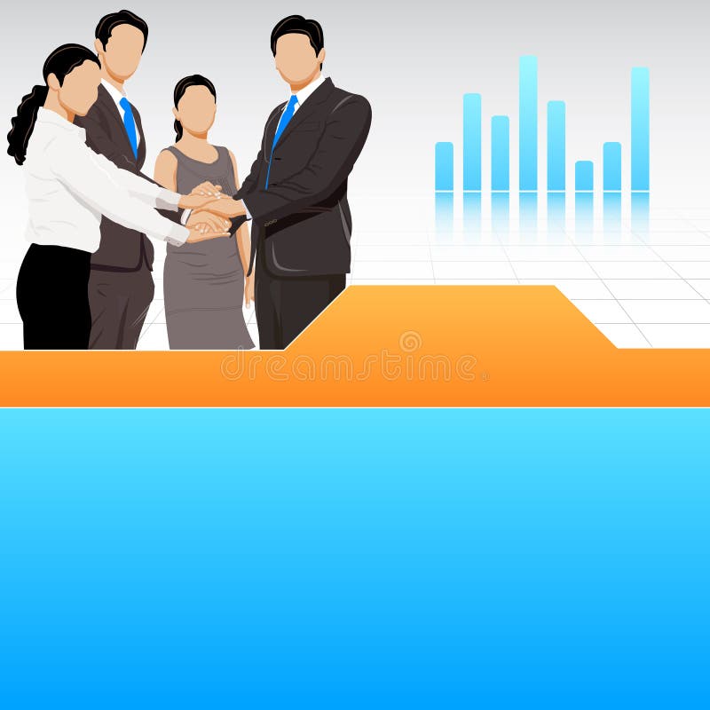 Business Team Showing Unity Stock Vector - Illustration of executive ...